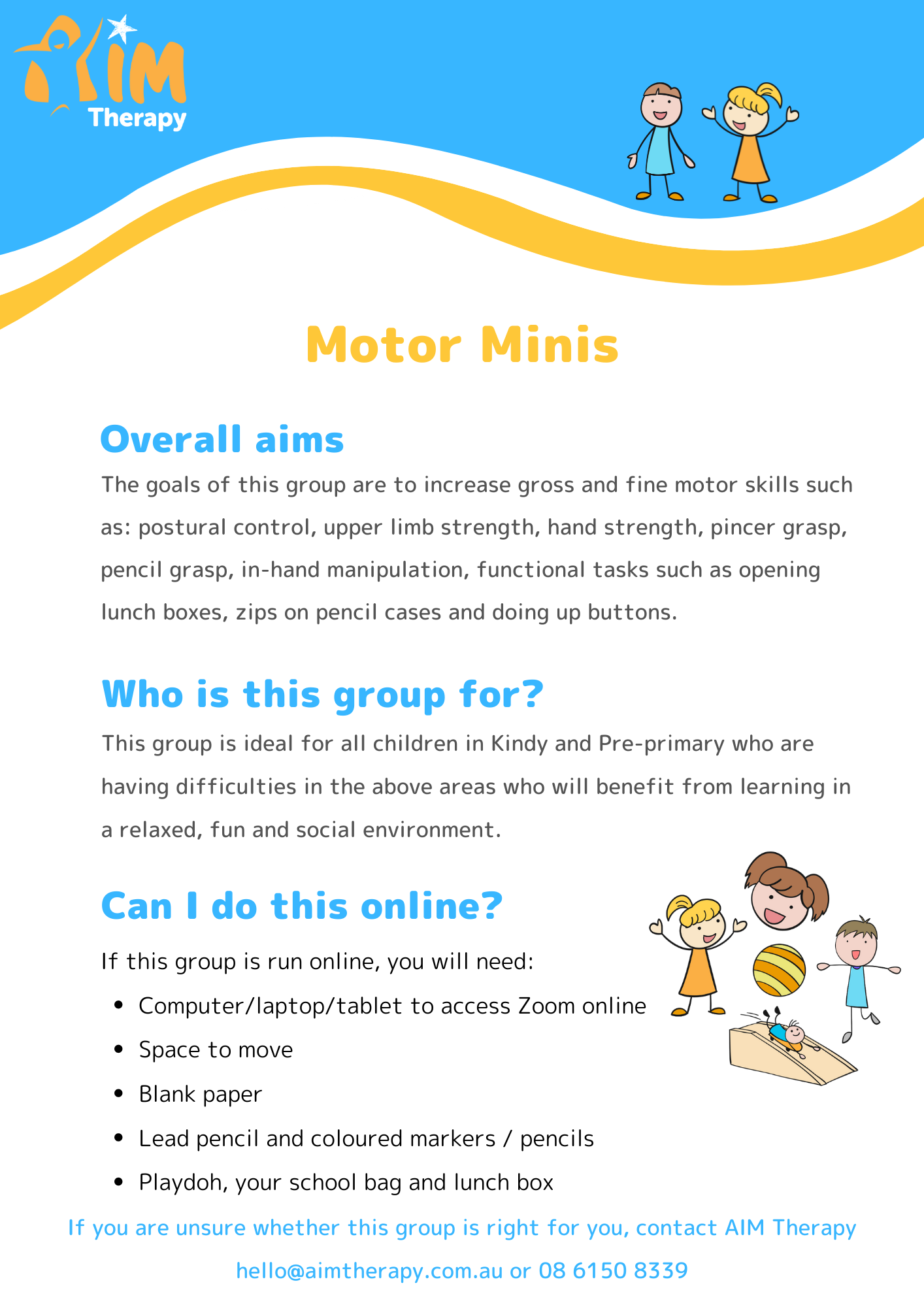 Motor Minis - AIM Therapy