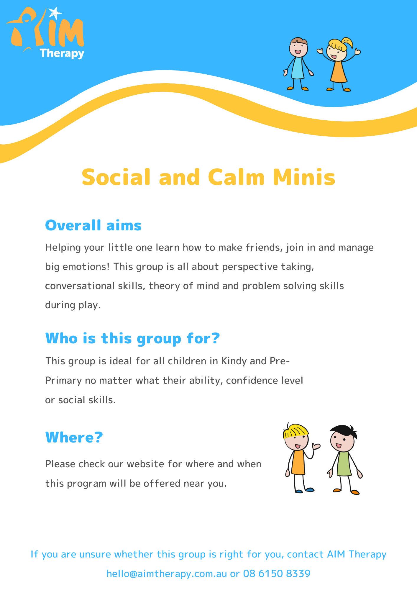 Social and Calm Minis - AIM Therapy
