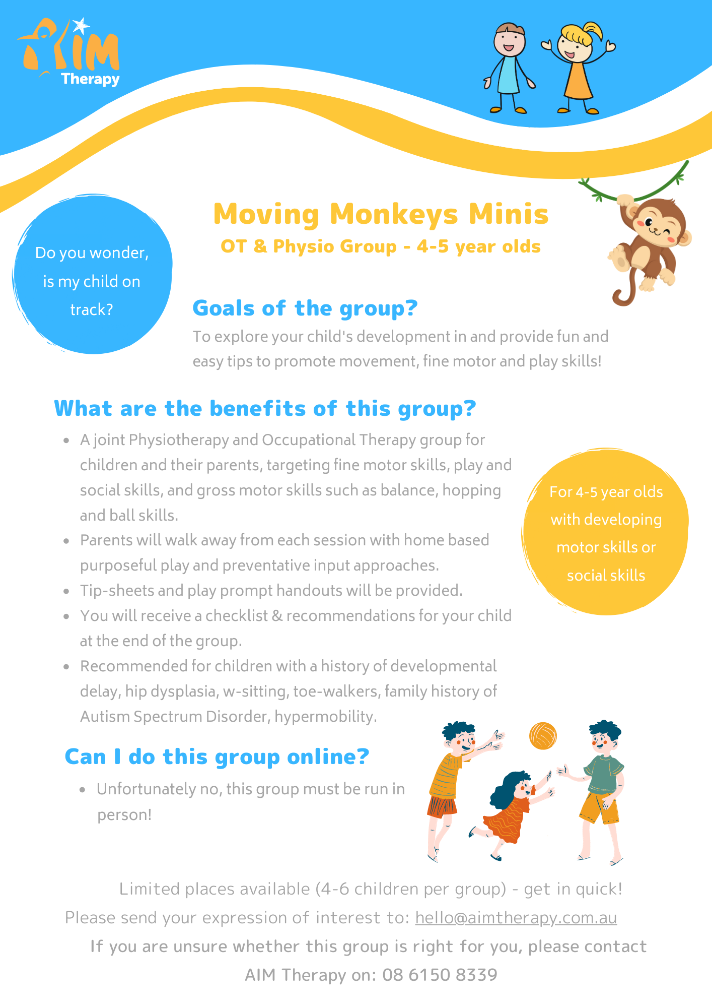 Moving Monkey Minis | AIM Therapy